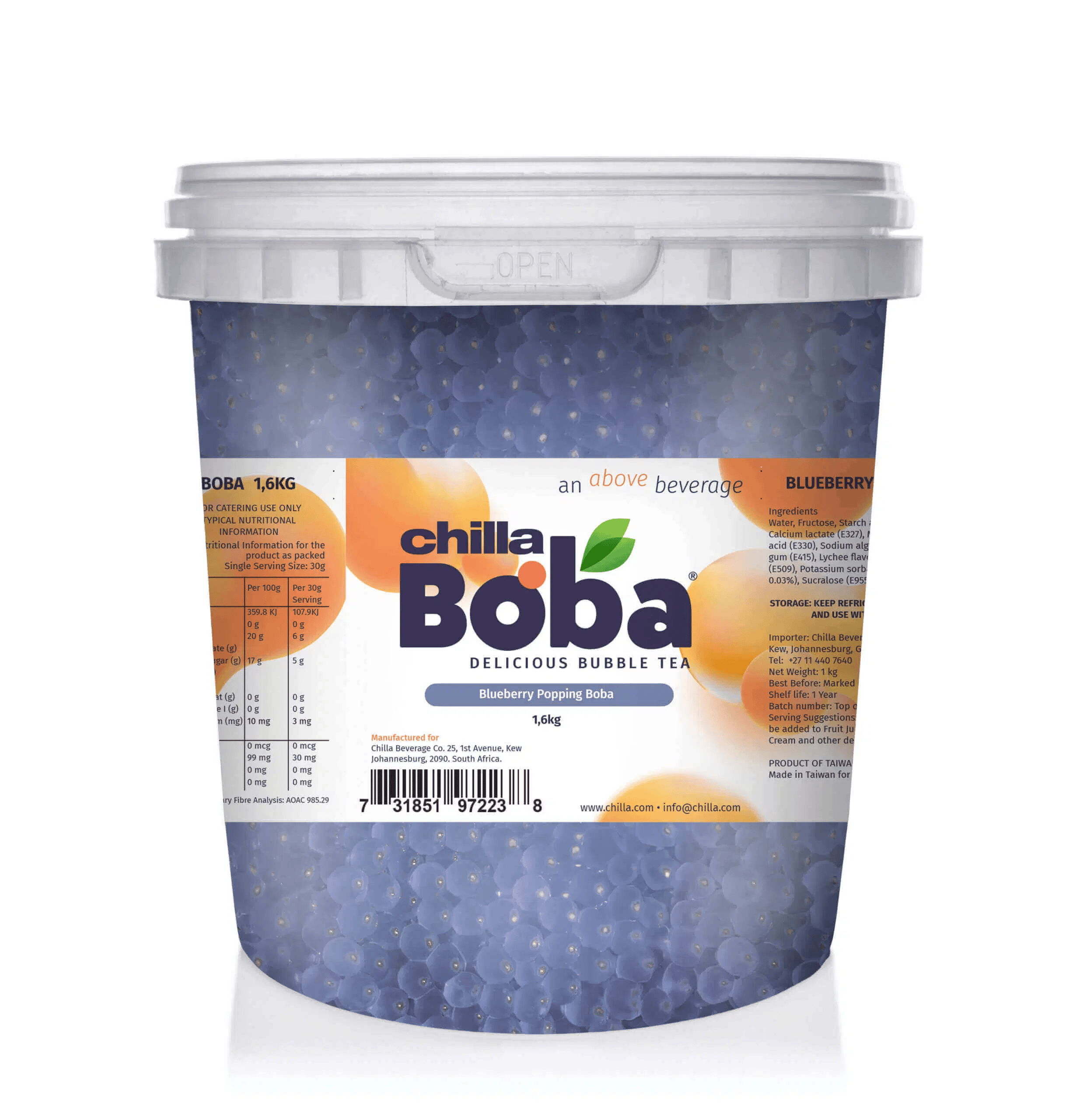 Chilla Blueberry Popping Boba 1.6kg – Moer & Meng
